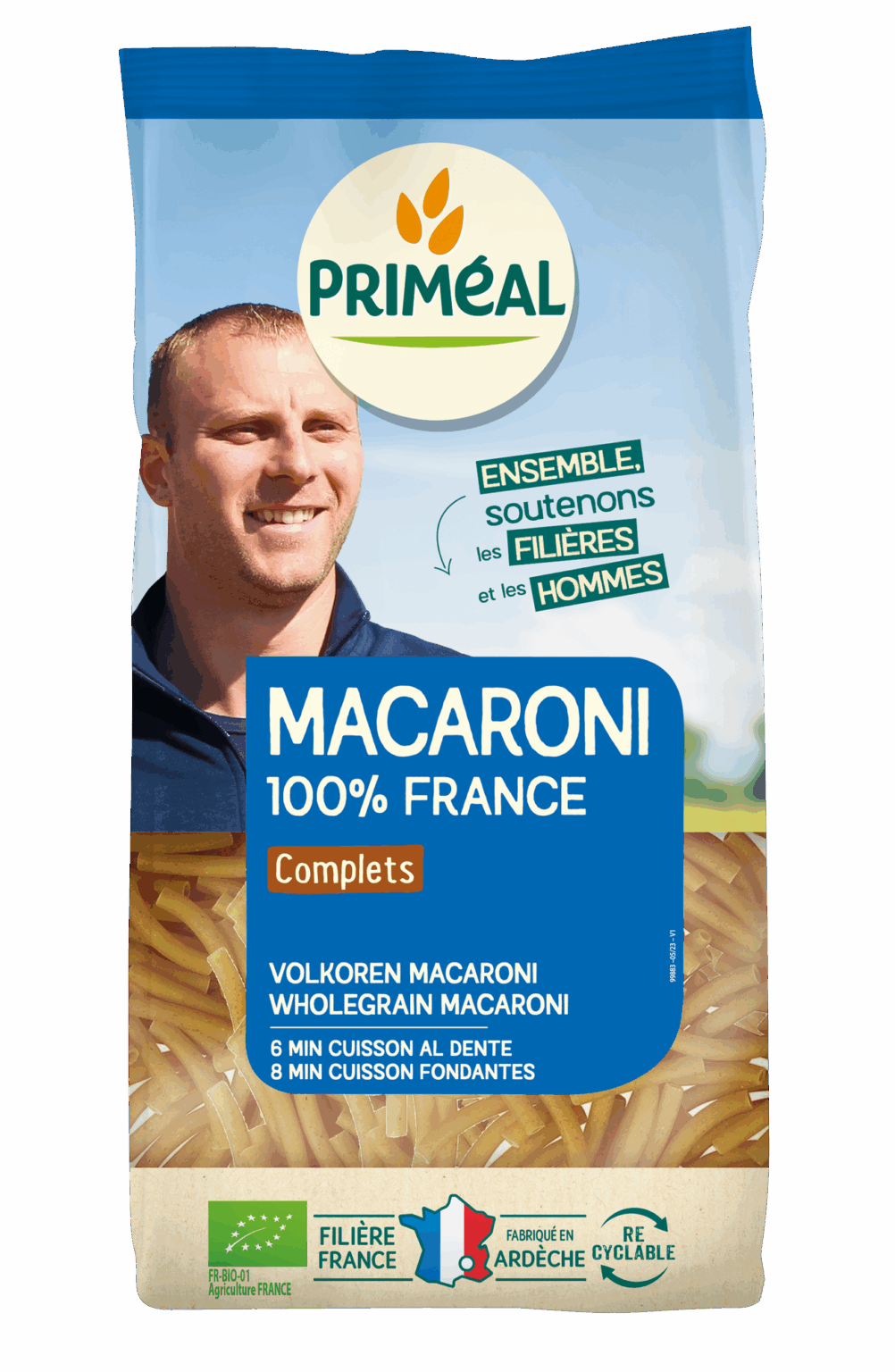 MACARONI COMPLETS FILIERE FRANCE 500G – Priméal - Produits bio, cuisine ...