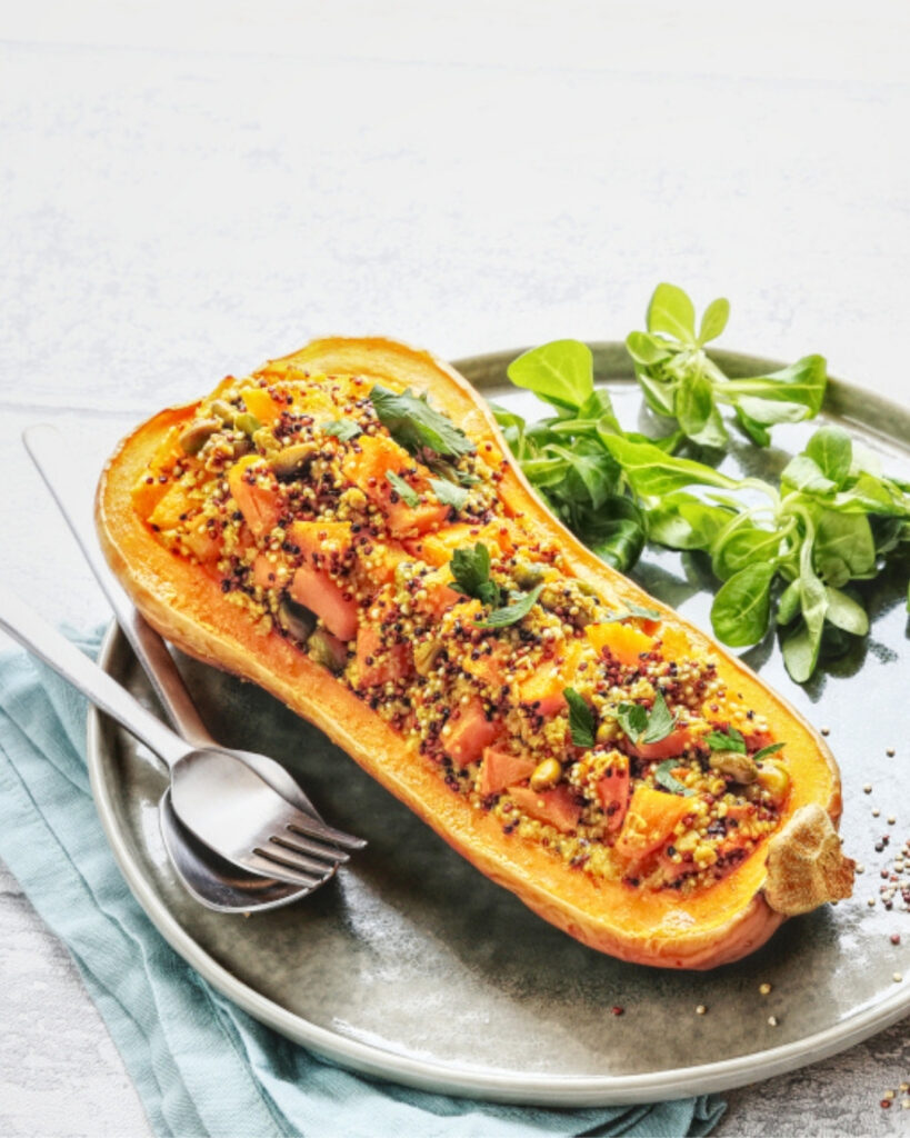 Butternut farci au trio de quinoa – Priméal - Produits bio, cuisine ...